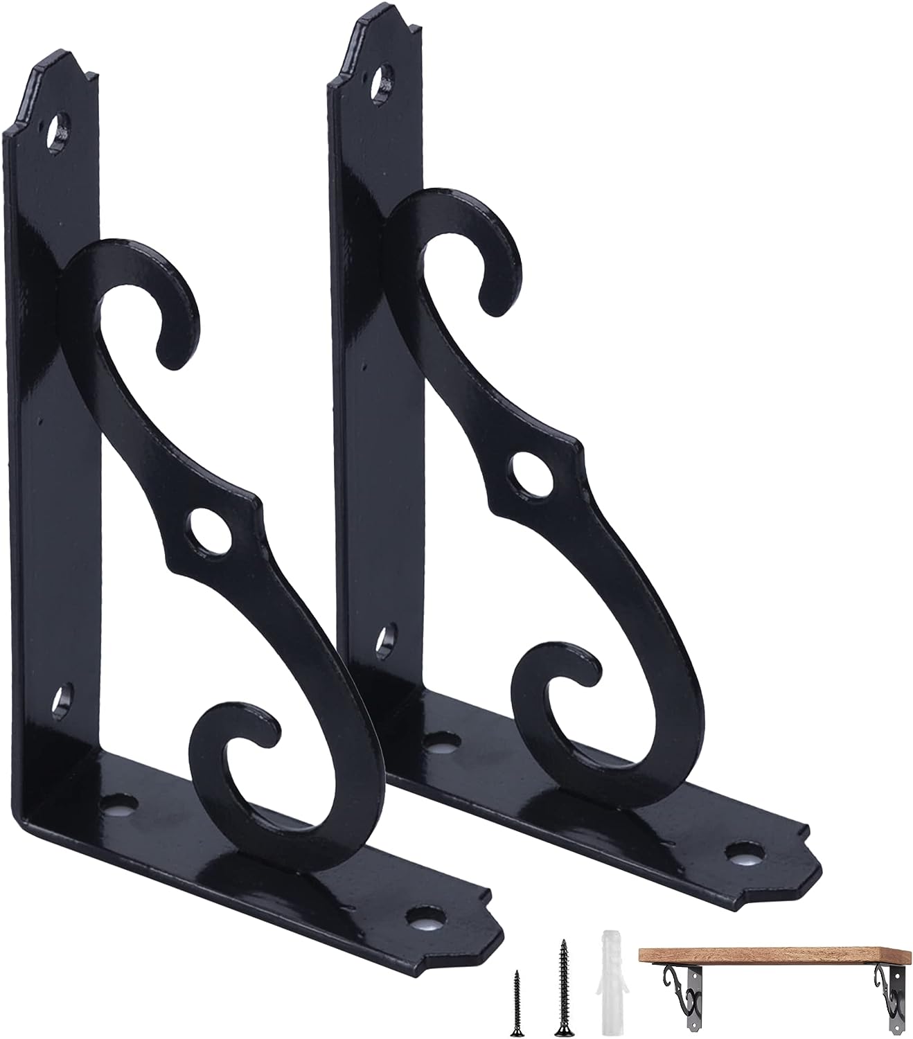 ETECHMART Decorative Wall Mounted Floating Shelf Bracket